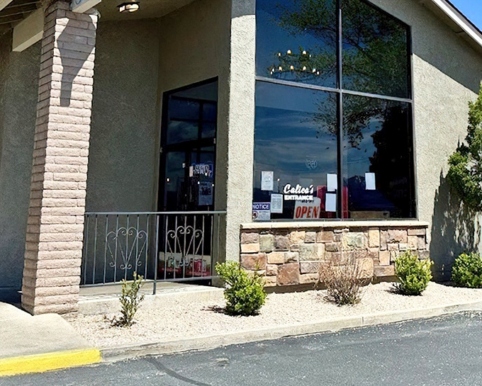 The unassuming exterior of Calico's in Kingman hides culinary treasures within, like finding a diamond in your grandmother's cookie jar.