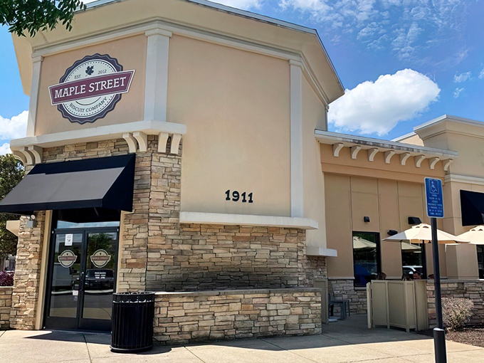 Stone and stucco charm meets breakfast perfection &ndash; this unassuming facade hides culinary magic inside.