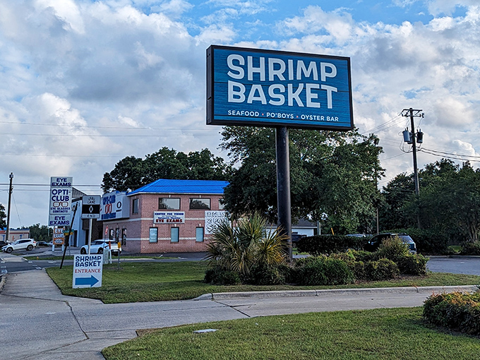The sign says it all &ndash; this is where seafood dreams and po'boy fantasies come true.