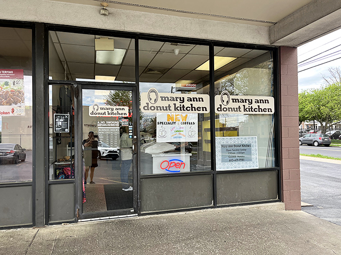 The unassuming storefront of Mary Ann Donut Kitchen stands as a beacon of hope for carb enthusiasts across Allentown. Sweet salvation awaits inside.