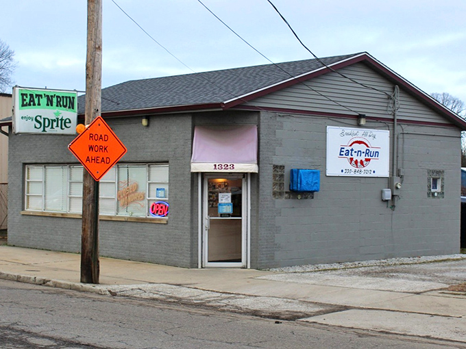 The unassuming exterior of Buck's Diner (Eat-N-Run) proves once again that culinary treasures often hide in plain sight. No fancy facade needed when the food speaks volumes.