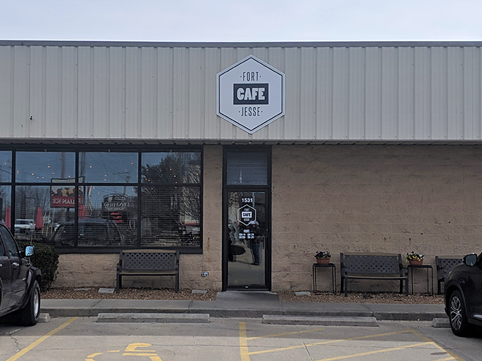 Fort Jesse Cafe's unassuming exterior houses culinary treasures that prove the old adage: never judge a book by its metal-sided cover.