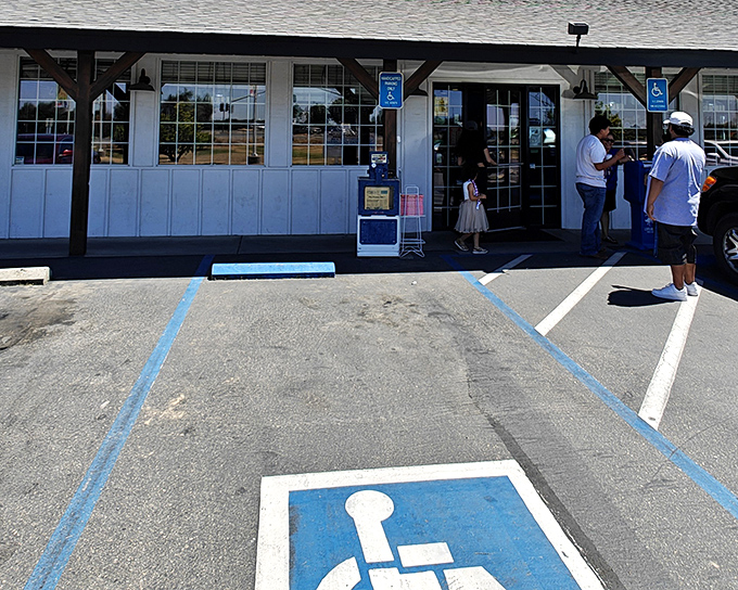 The unassuming exterior of Blossom Trail Cafe proves once again that culinary treasures often hide in plain sight. No fancy frills, just breakfast thrills await inside.