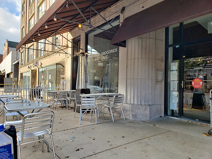 The iconic awning beckons like a lighthouse for the breakfast-obsessed, promising culinary treasures behind those unassuming glass doors on Southport Avenue.