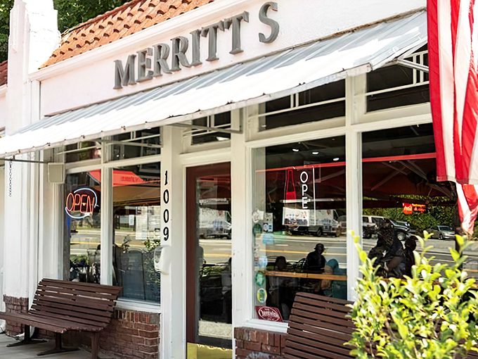 The unassuming storefront of Merritt's Grill stands like a beacon of sandwich salvation on South Columbia Street. Simplicity never looked so promising.