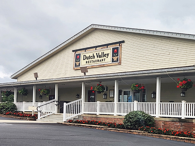 The unassuming exterior of Dutch Valley Restaurant hides a breakfast paradise within. Like finding a Broadway show in a barn, this place delivers star performances on every plate.