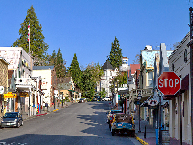 Broad Street beckons with Victorian charm and Gold Rush history, where every storefront tells a tale of California's colorful past.