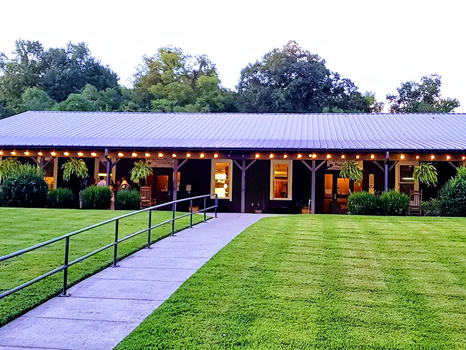 The unassuming exterior of Catfish House stands like a humble invitation to seafood paradise. No fancy architecture needed when what's inside is this good.