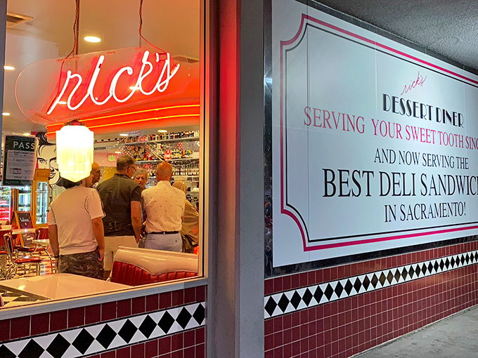 The neon glow of Rick's sign is like a lighthouse for the dessert-starved, beckoning sweet-toothed sailors through Sacramento nights.