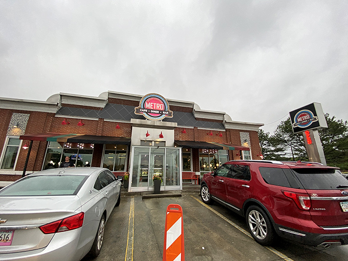 The brick exterior of Metro Cafe Diner stands like a beacon of comfort food hope in Stone Mountain, promising delicious redemption for empty stomachs.