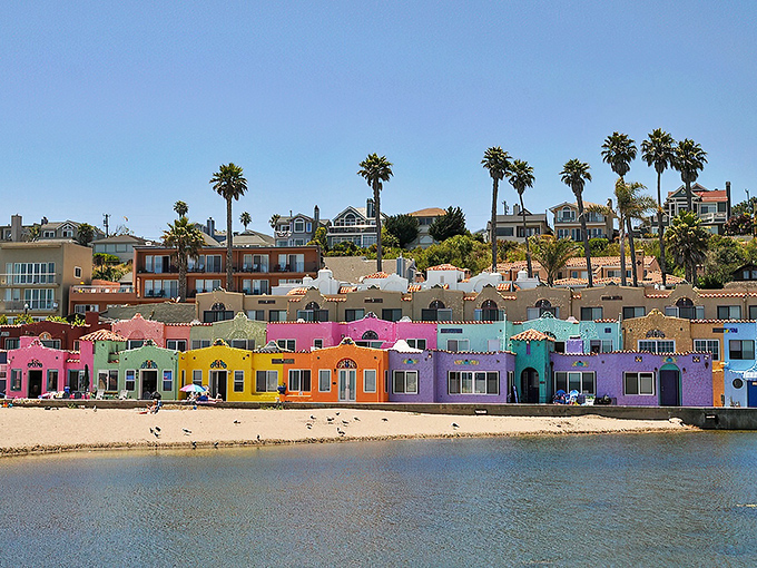Capitola's iconic rainbow-colored beachfront homes look like they were designed by someone who couldn't decide on a paint color&mdash;and we're all better for it.