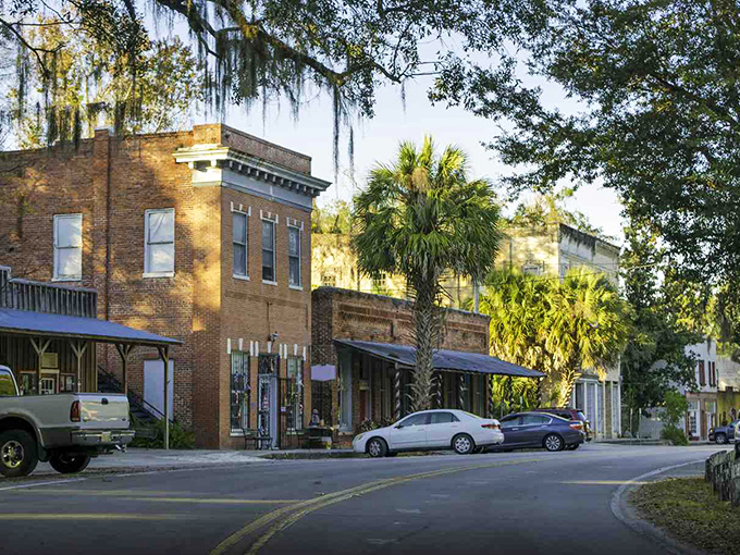 Brick buildings and Spanish moss create the perfect recipe for small-town Florida magic.