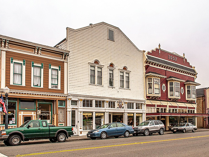 Main Street Ferndale looks like a film set, but these Victorian storefronts are the real deal. The Ferndale Meat Co. has been feeding locals since horses were the main transportation option.