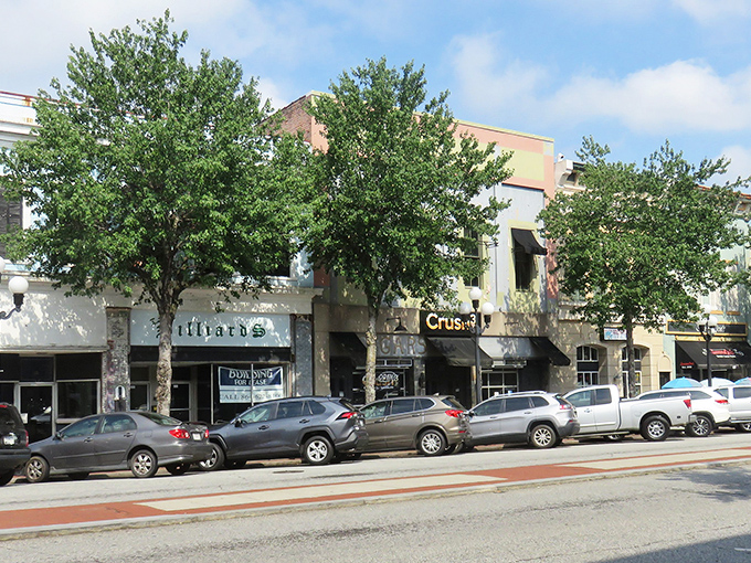 Downtown Anderson spreads out like a well-planned neighborhood where someone actually thought about livability first.