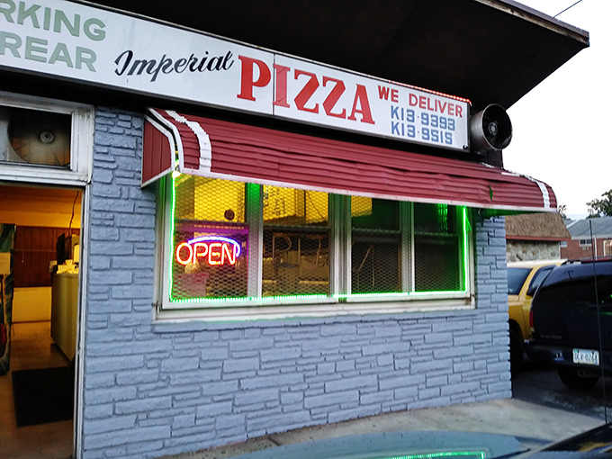 The unassuming exterior of Imperial Pizza in Secane might not stop traffic, but locals know this modest storefront houses pizza perfection worth any detour.