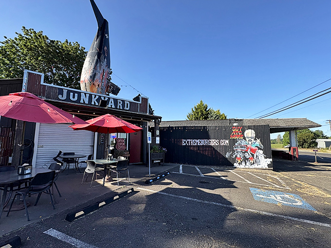 That shark fin on the roof isn't false advertising&mdash;it's a warning that you're about to dive into some seriously jaw-dropping burgers in Junction City.