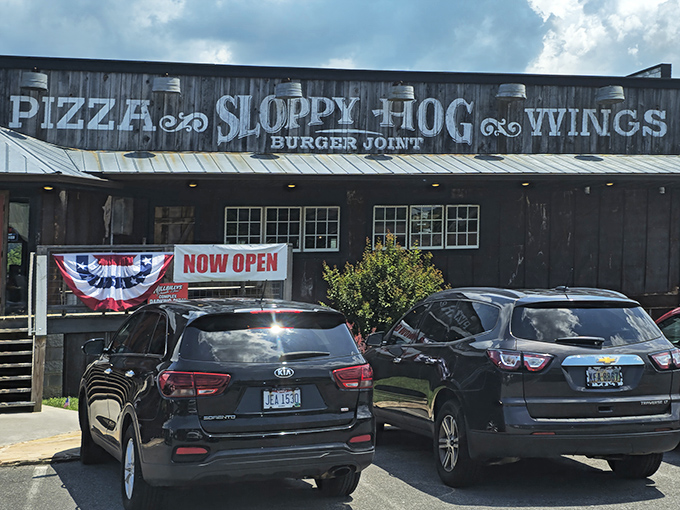 The rustic wooden facade of Sloppy Hog Burger Joint promises exactly what Tennessee comfort food should be&mdash;unpretentious, hearty, and absolutely worth the drive.