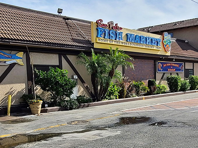 The unassuming exterior of San Pedro Fish Market hides seafood treasures that would make Neptune himself skip his diet.