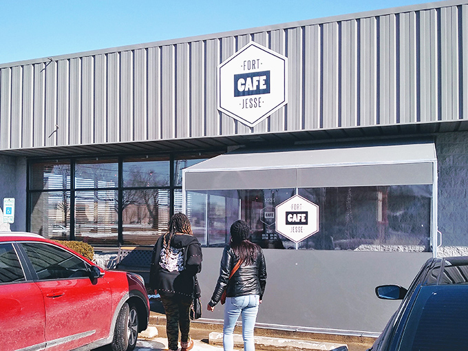 Fort Jesse Cafe's unassuming exterior houses culinary treasures that prove the old adage: never judge a book by its metal-sided cover.