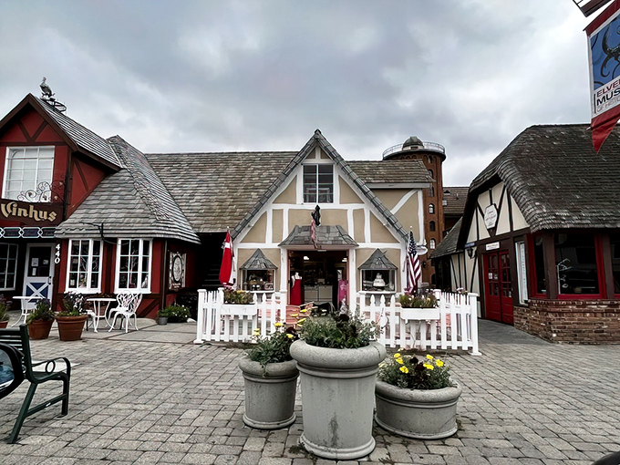 Step into a fairy tale where Danish architecture meets California sunshine in perfect harmony.