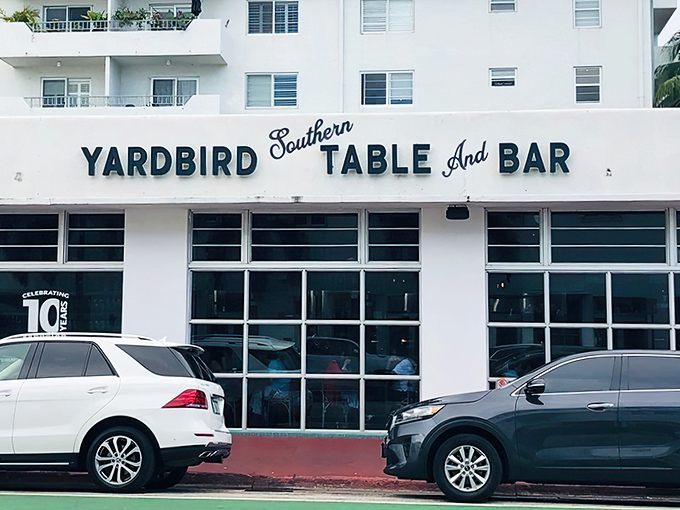 Yardbird's gleaming white exterior stands like a Southern mansion that took a Miami vacation. Sunshine and comfort food await inside.
