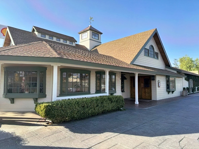 This welcoming facade promises the kind of comfort food adventure that makes road trips worthwhile.