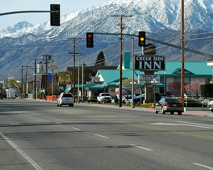Bishop greets you with that perfect small-town charm, where snow-capped Sierra peaks stand guard like nature's skyscrapers.