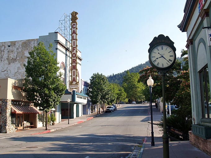 Small-town America at its finest, where vintage charm meets mountain majesty in perfect harmony.