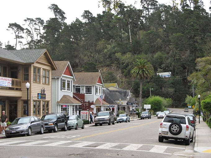 Main Street Cambria looks like a movie set where small-town charm isn't acting—it's just Tuesday afternoon in paradise.
