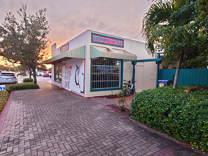 The unassuming storefront speaks volumes - This Is It Cafe's modest exterior hides culinary treasures that locals have cherished for years.