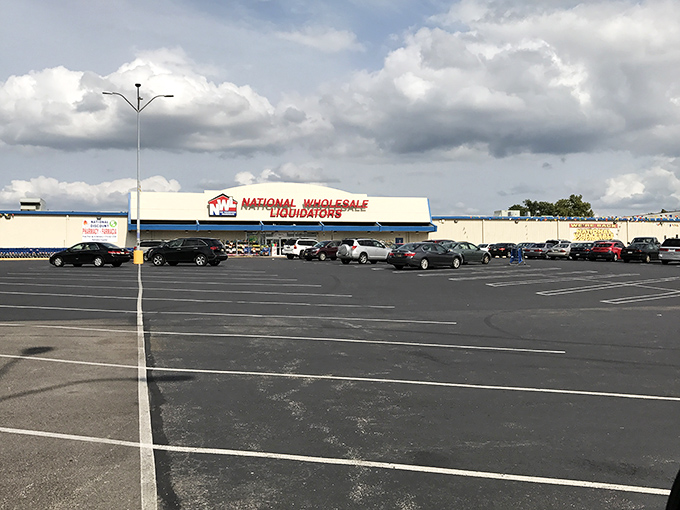 The treasure hunt begins! Aisles stretch like highways of possibility, where everyday essentials mingle with unexpected finds waiting to be discovered.