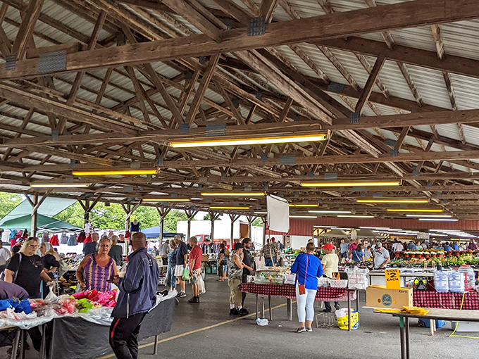 Those wooden beams have seen more deals than a Wall Street trading floor, and they're much prettier.