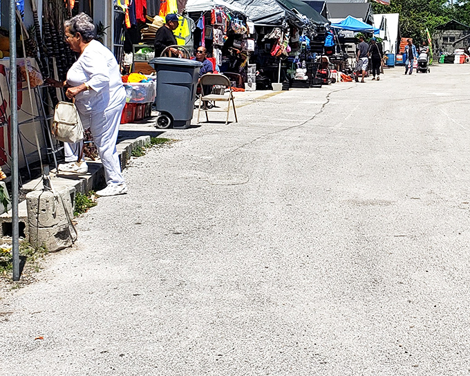 The outdoor alleyways of OBT Flea Market stretch as far as the eye can see, promising treasures around every corner for the determined bargain hunter.