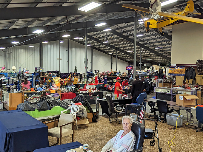 Treasure hunters paradise! Rows of tables stretch into the horizon at Four Seasons, where one person's castoffs become another's prized discoveries. 