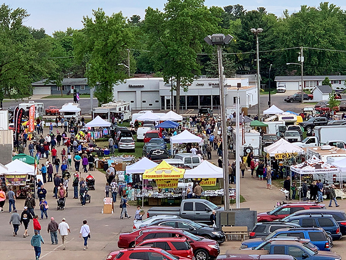 A treasure hunter's paradise unfolds at the Shawano Flea Market, where hundreds of vendors create a vibrant maze of possibility every Sunday.