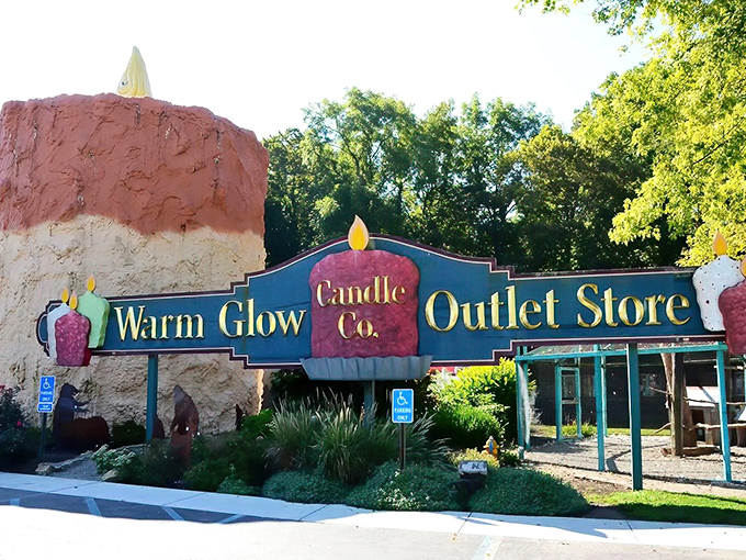 The ultimate birthday candle stands tall in Centerville, where Indiana proves everything really is bigger in the Midwest. No birthday wish required.