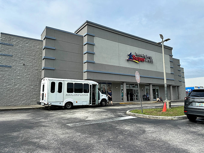 The unassuming exterior of SuperThrift belies the treasure trove within. Like a secondhand Narnia, this Sanford landmark promises adventures beyond its automatic doors.