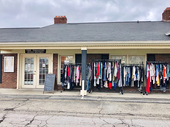 The Toggery's storefront proves that great style doesn't need a fancy address – just impeccable taste and welcoming doors.