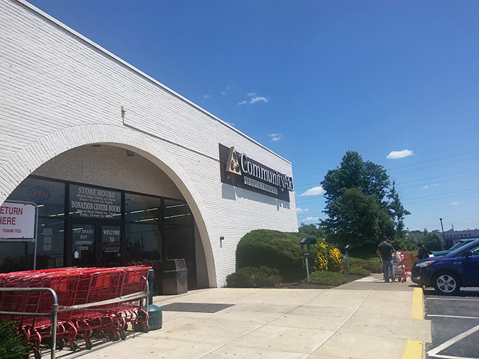 The unassuming exterior of CommunityAid in Mechanicsburg hides a treasure trove within&mdash;like finding the Batcave behind Wayne Manor's bookshelf.