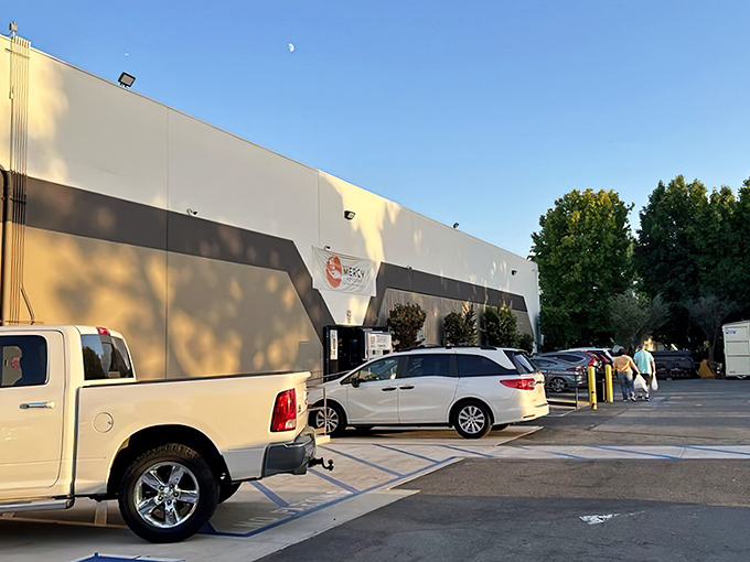 The unassuming exterior of Mercy Warehouse hides a treasure trove within. Like finding a secret portal to bargain heaven in suburban Laguna Niguel.