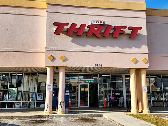 Hope Thrift Store's unassuming exterior hides a treasure trove that would make pirates jealous of landlubbers.