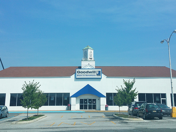 The unassuming exterior of Wilmington's Goodwill belies the treasure trove within. Like a Vegas casino, what happens inside defies the modest fa&ccedil;ade. 