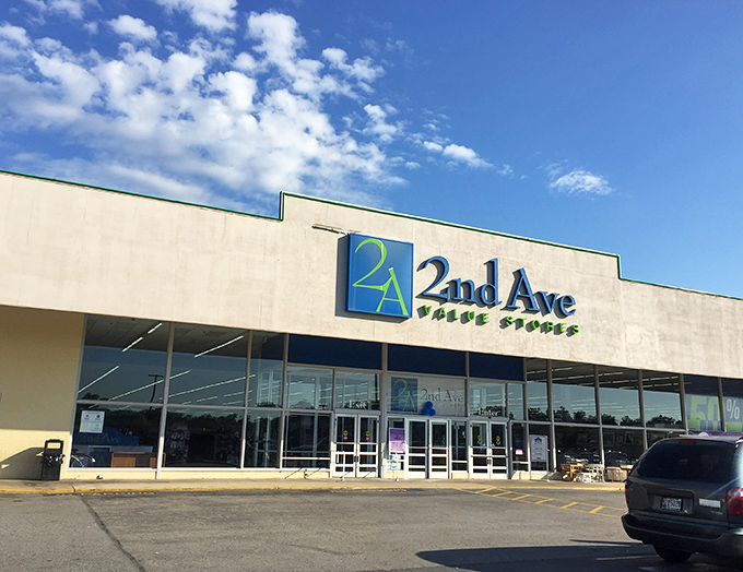 The blue and green sign of 2nd Ave beckons like a lighthouse for the budget-conscious, promising a treasure hunt that won't empty your wallet.