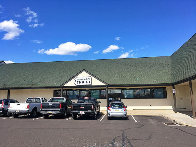 The unassuming exterior of Worthwhile Thrift belies the treasure trove within&mdash;like finding out your quiet neighbor is secretly a rock star.
