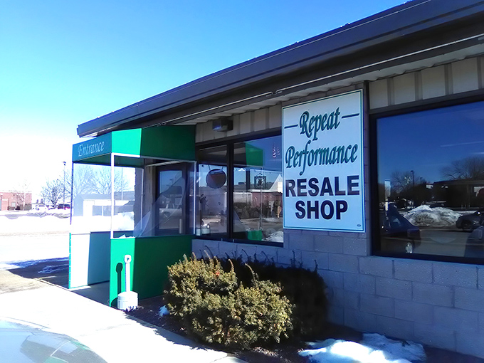 The unassuming exterior of Repeat Performance belies the treasure trove within&mdash;like finding a secret portal to bargain heaven in Manitowoc.