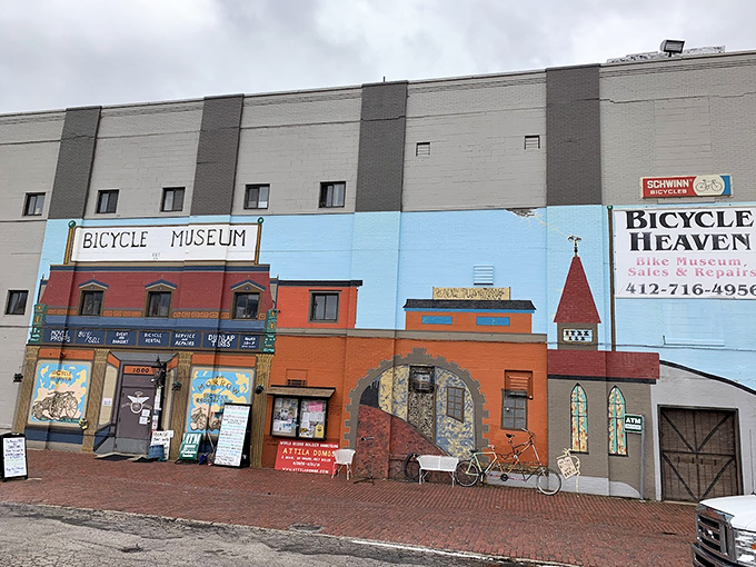 The unassuming exterior of Bicycle Heaven belies the two-wheeled wonderland within. Like finding Willy Wonka's factory in Pittsburgh's North Side.