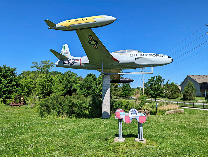 The sleek Aerotrain looks like it rolled straight out of a 1950s sci-fi movie, ready to whisk passengers into tomorrow.