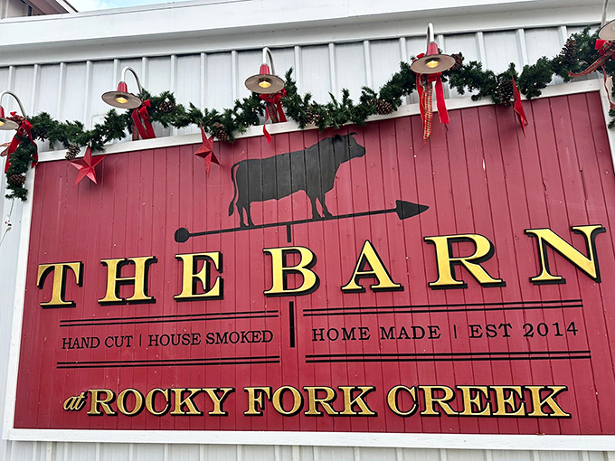 The rustic charm of this barn-turned-steakhouse is no accident&mdash;it's architectural theater setting the stage for culinary drama within.