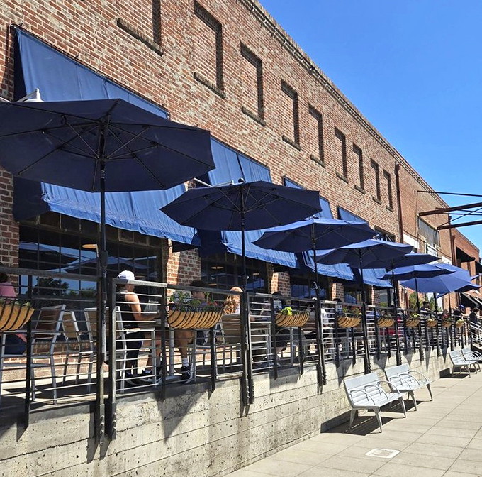 The brick fa&ccedil;ade and blue awnings of Fox & Goose stand like a British embassy on Sacramento's R Street, promising refuge for homesick Anglophiles and hungry locals alike.
