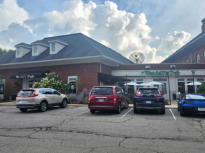 The classic red brick exterior of Wendell's Pub welcomes you like an old friend who happens to make incredible food.